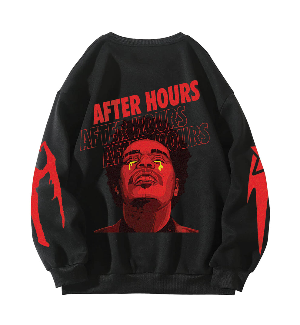 The Weeknd Designed Oversized Sweatshirt – Hauntrex